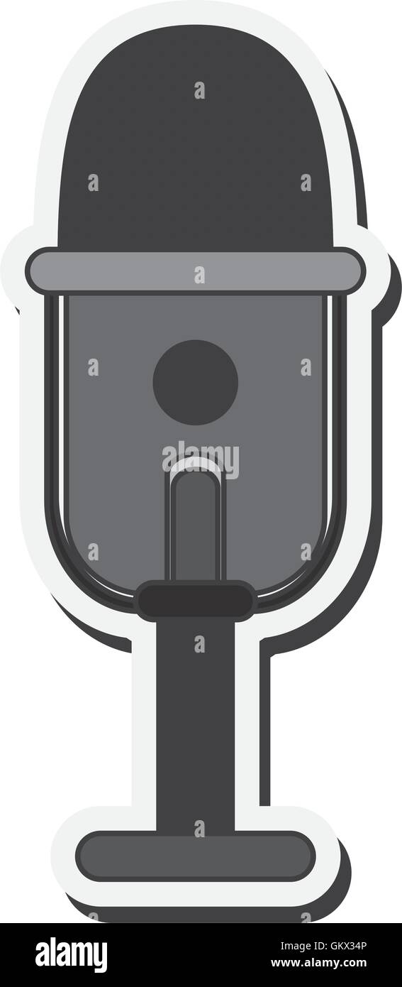 single microphone icon Stock Vector Image & Art - Alamy