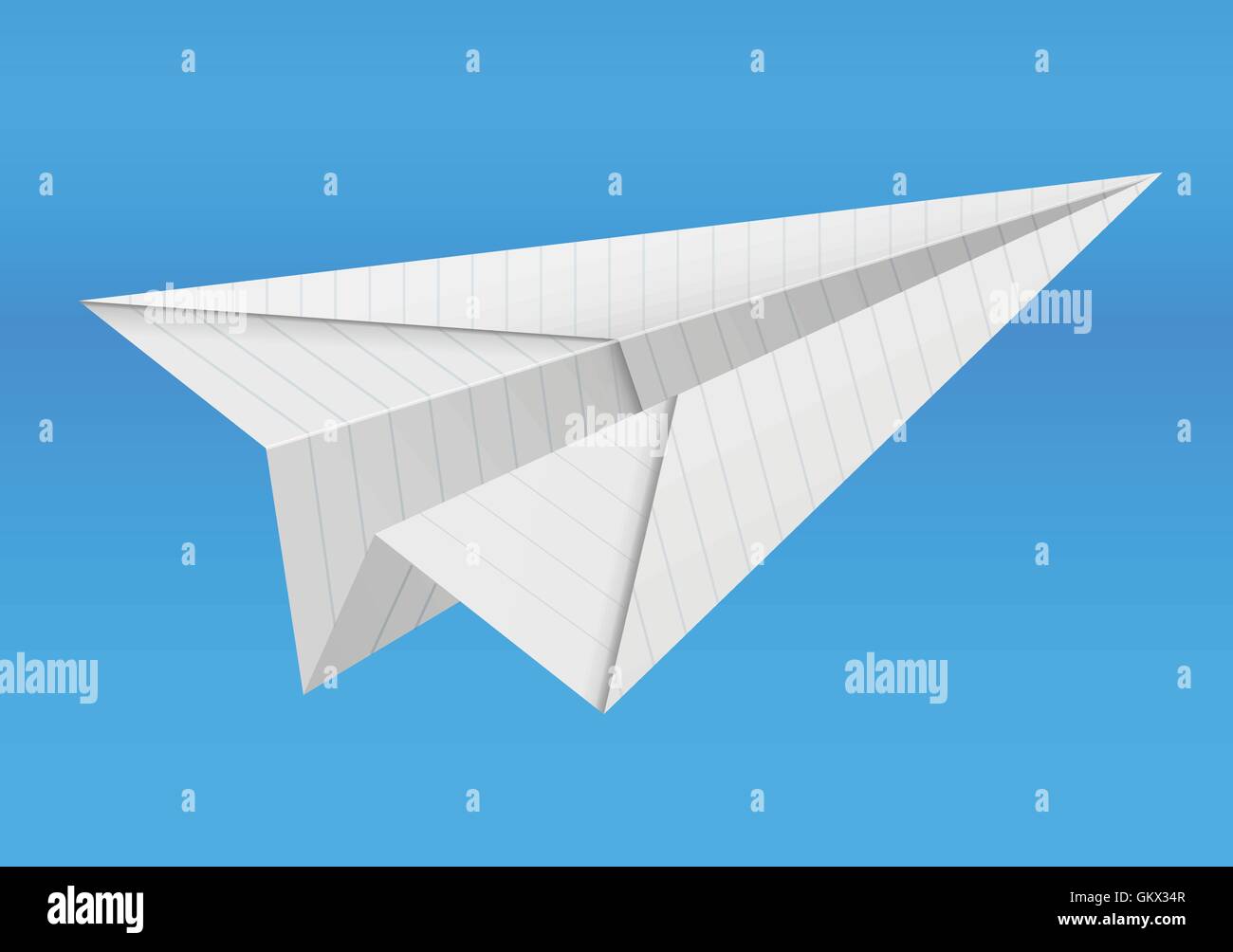 origami paper airplane on white background Stock Vector Image & Art - Alamy
