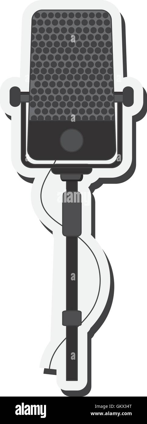 single microphone icon Stock Vector Image & Art - Alamy