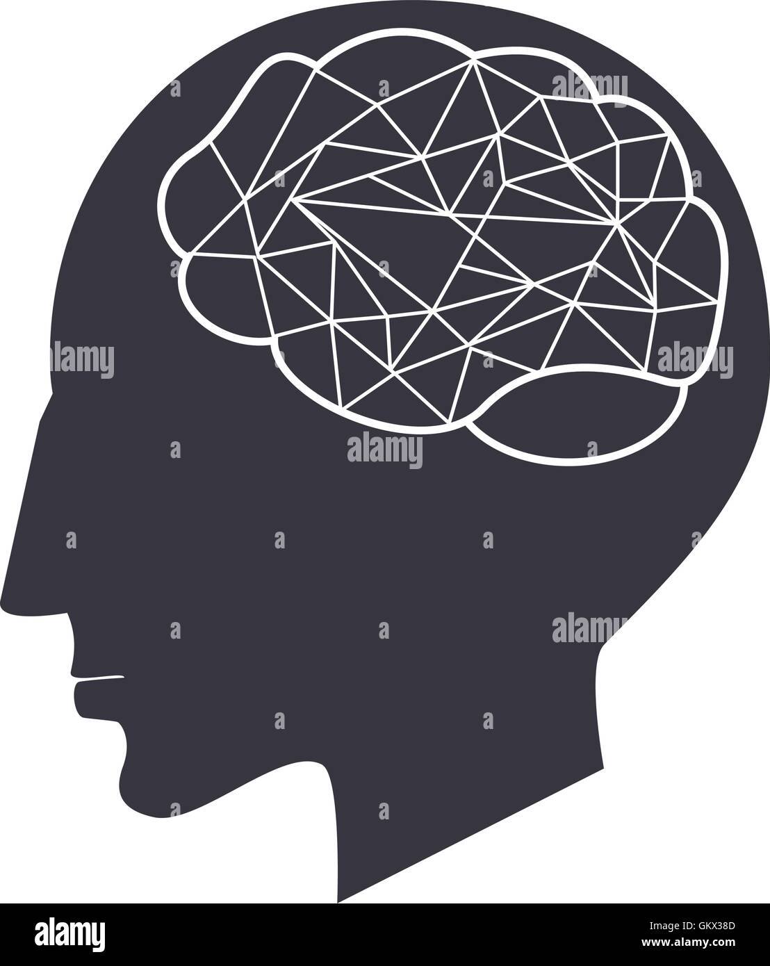 human head and grain icon Stock Vector Image & Art - Alamy