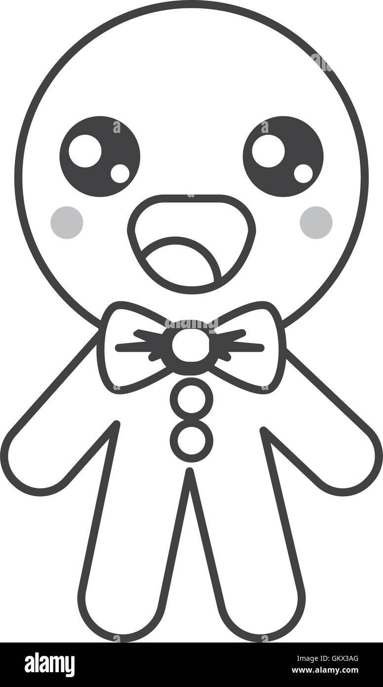 Gingerbread with eyes Stock Vector Images - Alamy