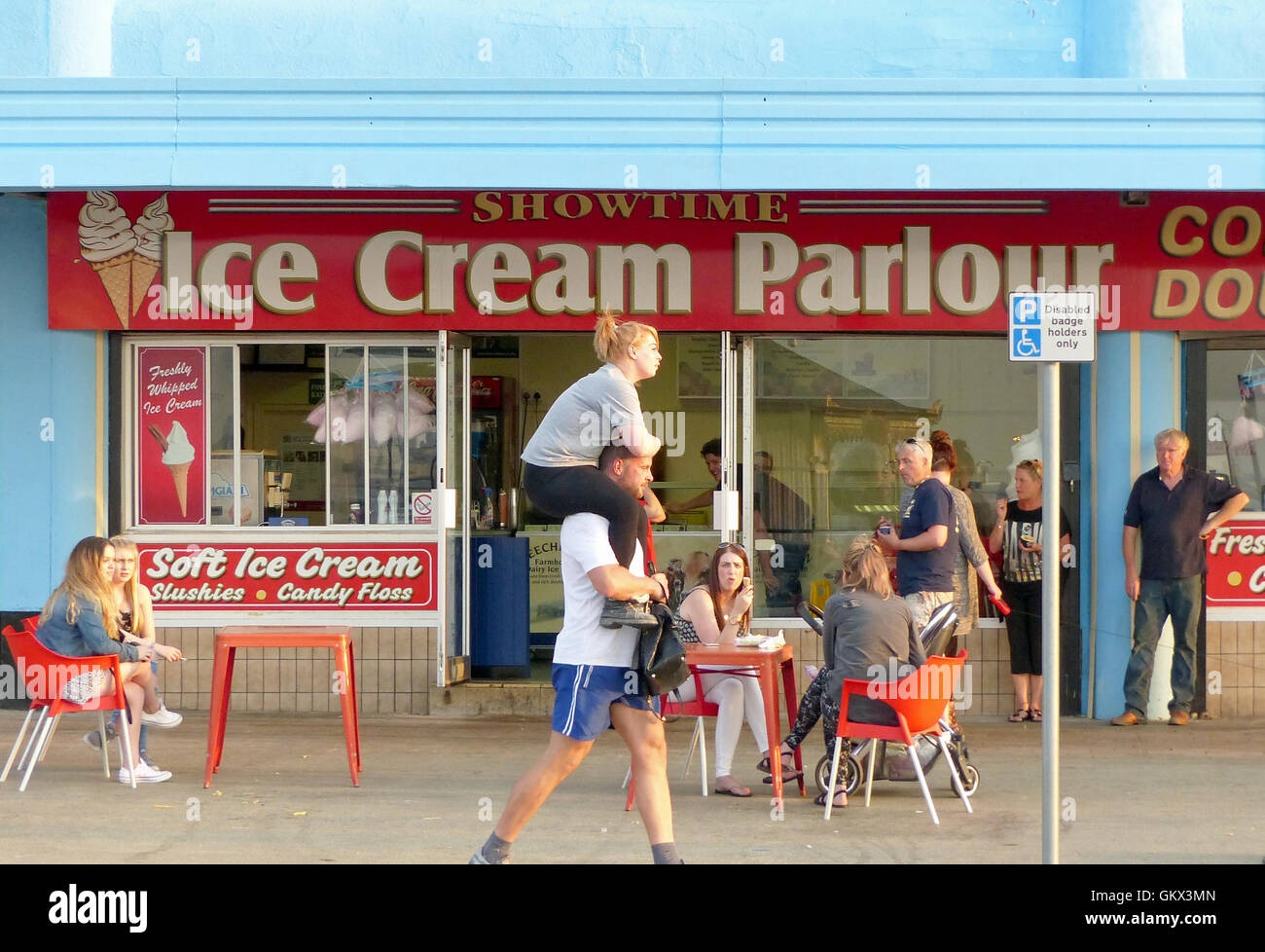 Ice Cream Parlour,New Brighton Stock Photo - Alamy