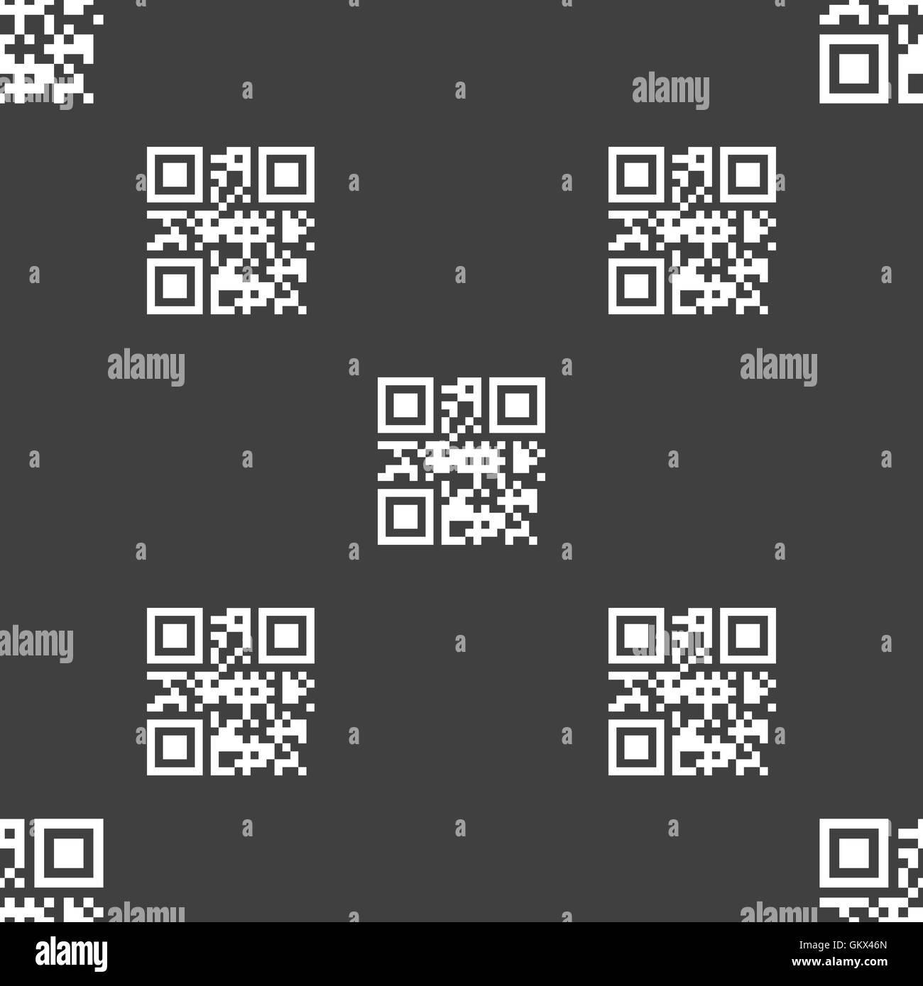 Qrcode icon Black and White Stock Photos & Images - Alamy