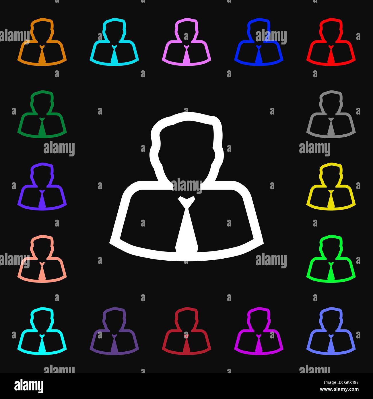 Avatar icon sign. Lots of colorful symbols for your design. Vector ...