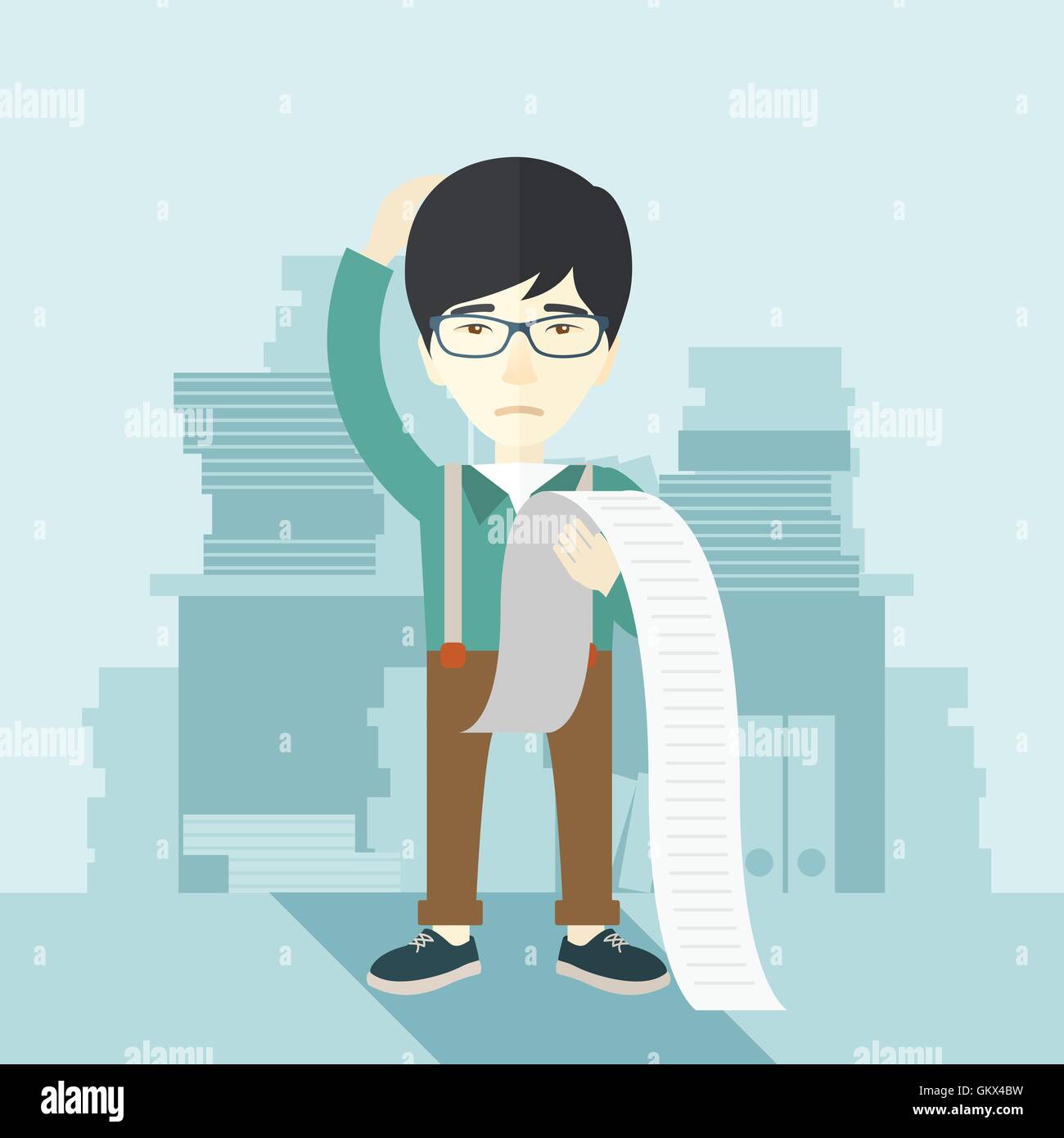 Japanese employee Stock Vector Images - Alamy