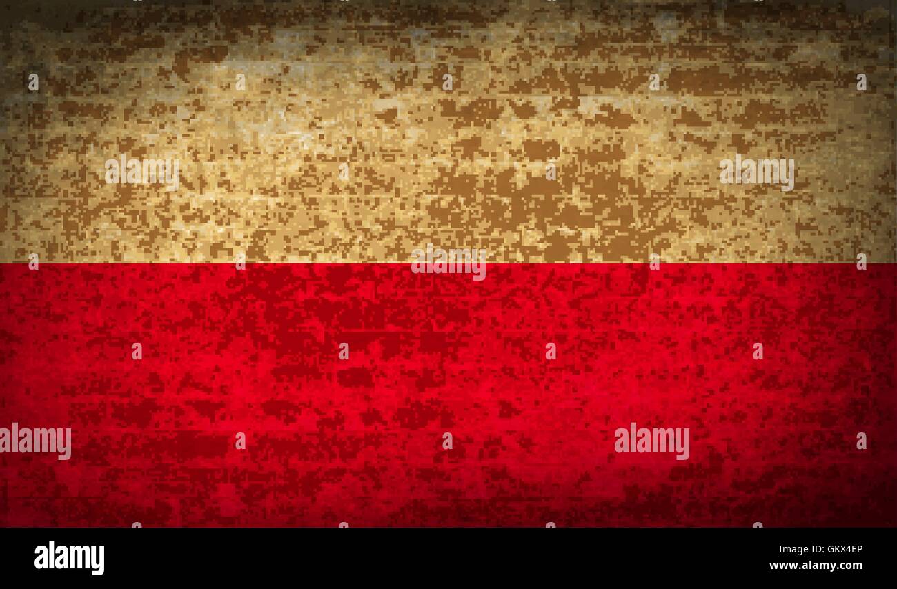 Flags Poland with dirty paper texture. Vector Stock Vector Image & Art ...
