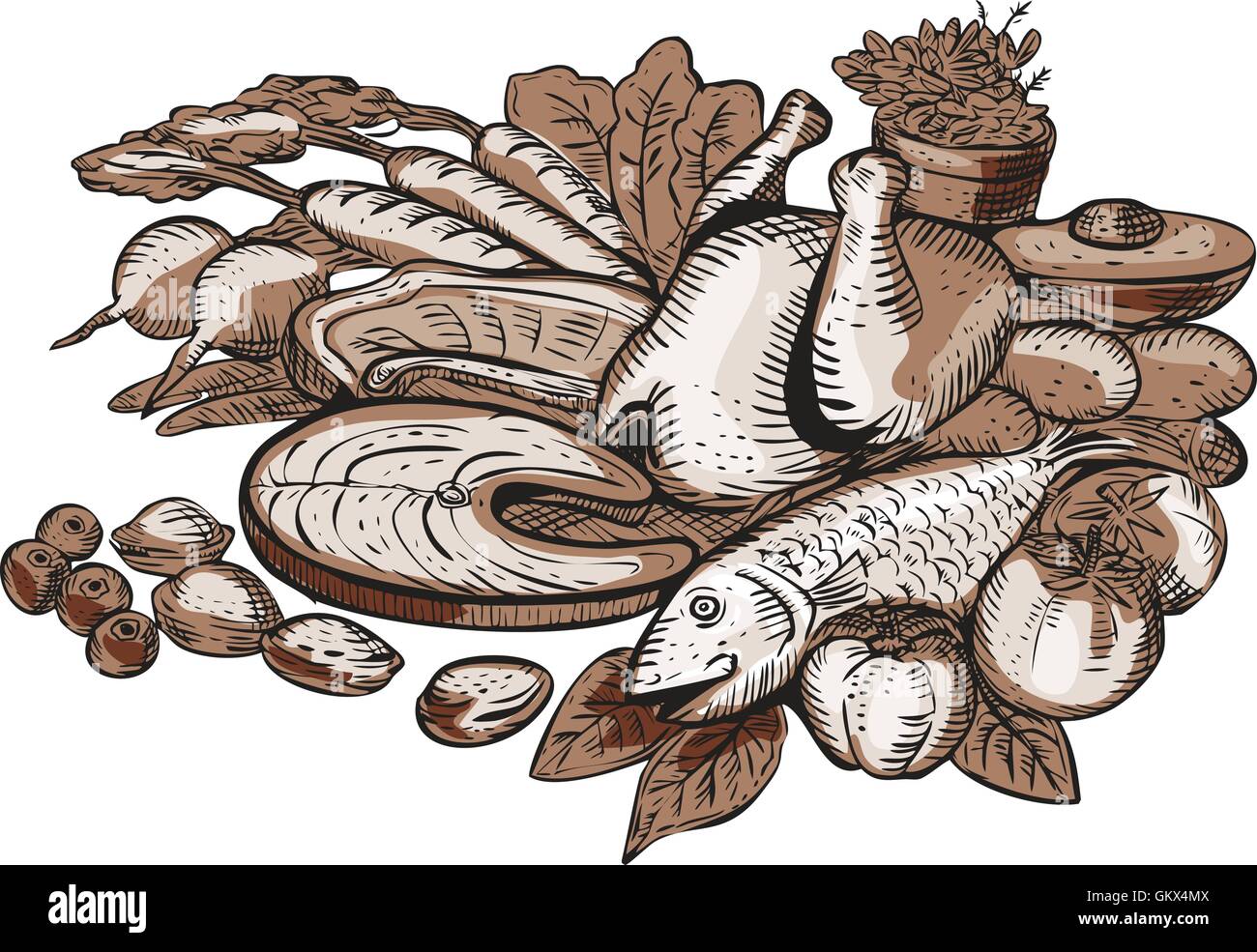 Lean diet Stock Vector Images - Alamy