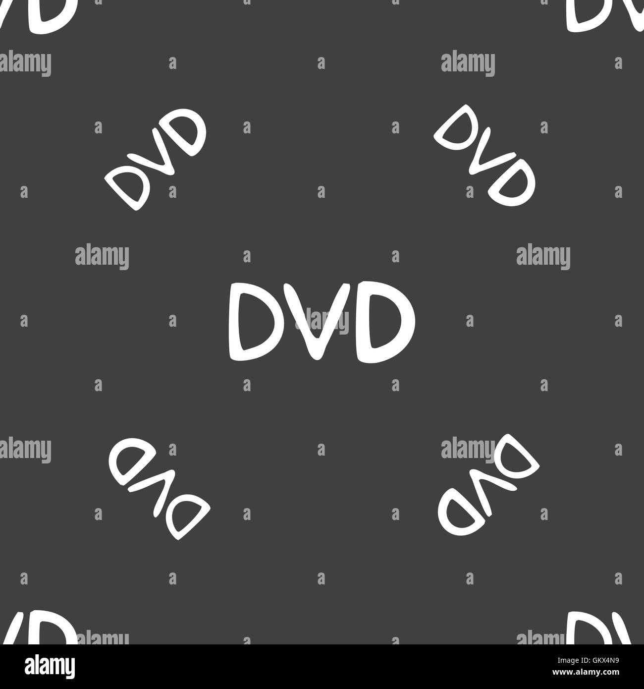 dvd icon sign. Seamless pattern on a gray background. Vector Stock ...