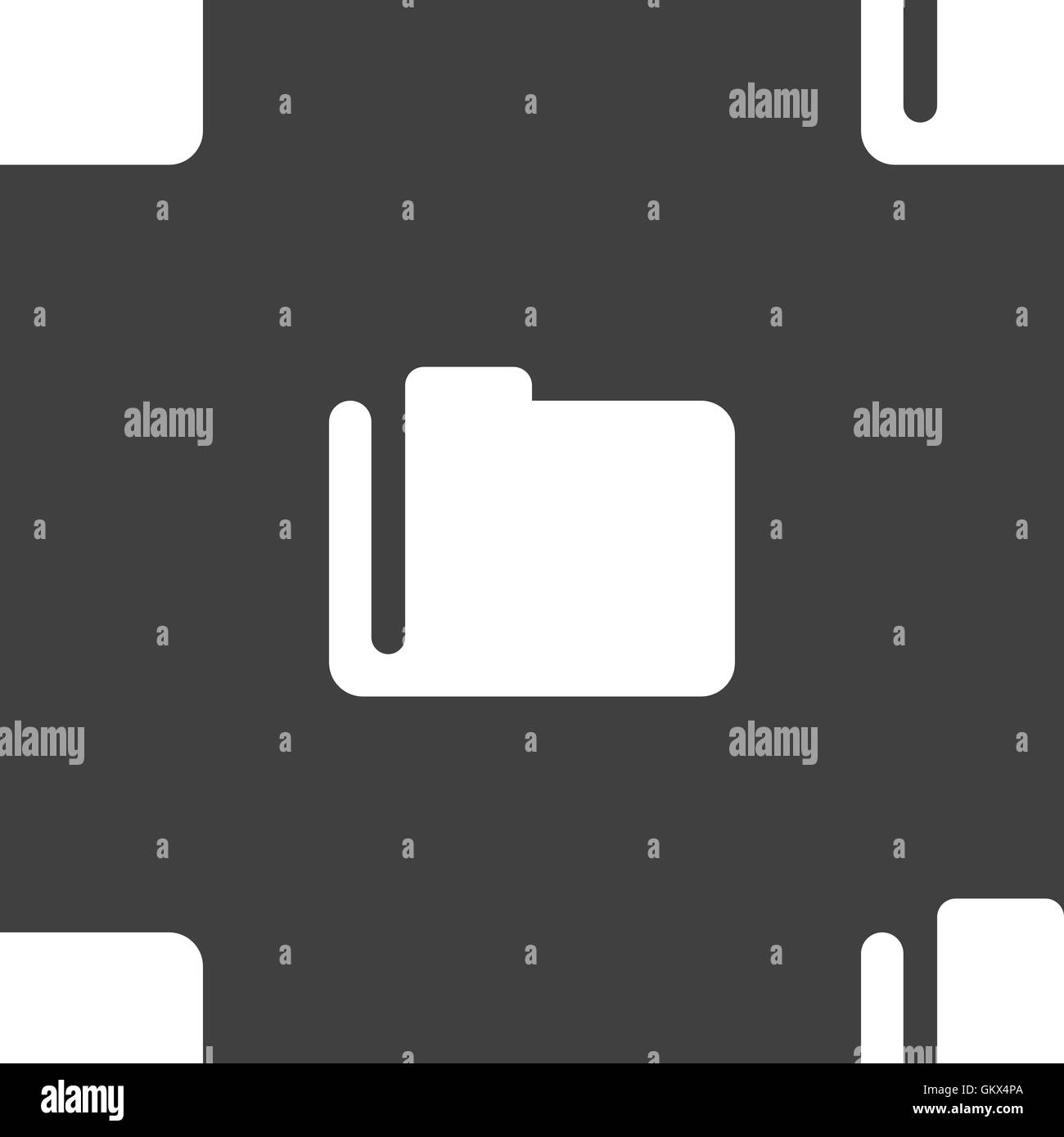 Document folder icon sign. Seamless pattern on a gray background ...
