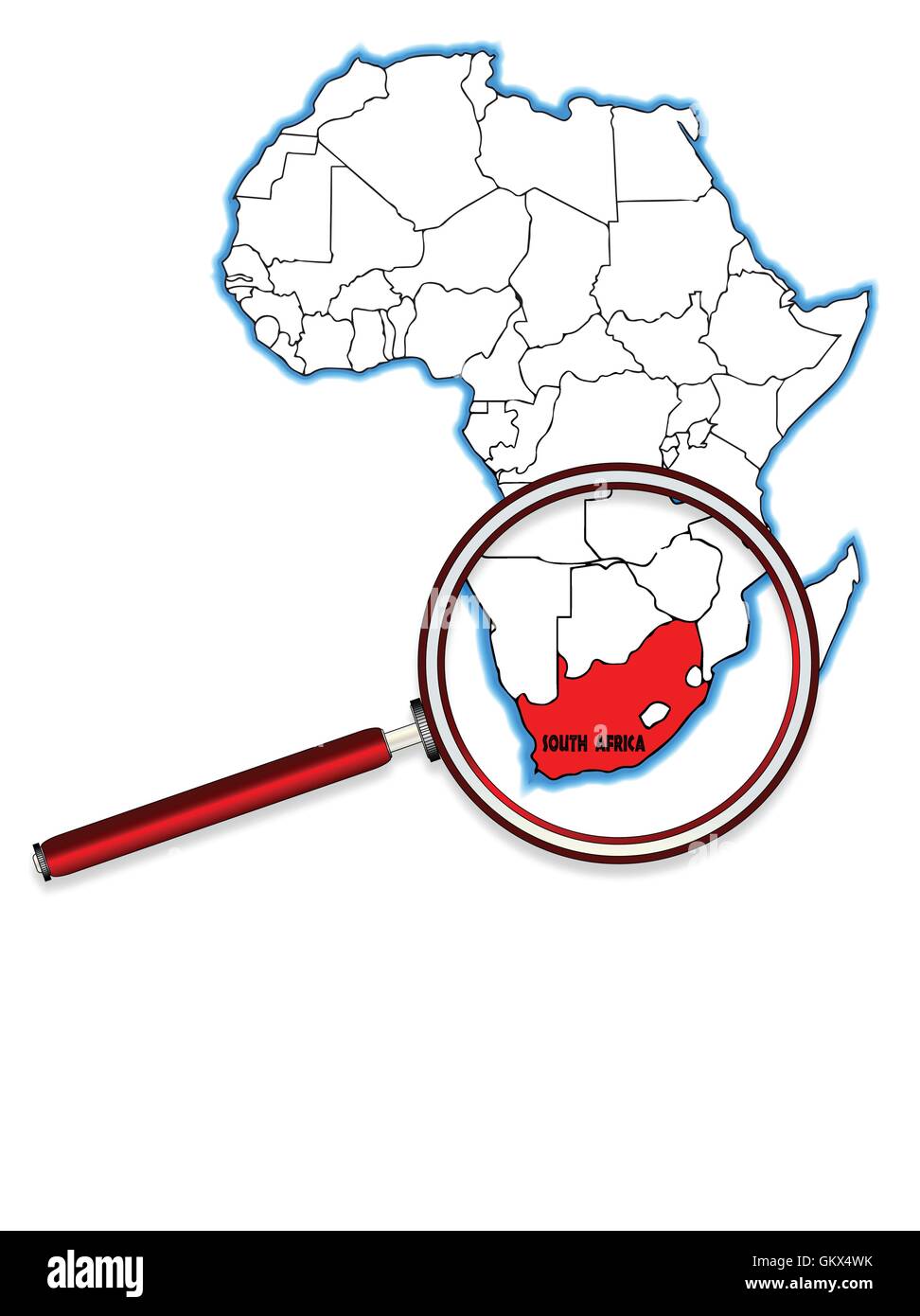 South africa map african Stock Vector Images - Alamy