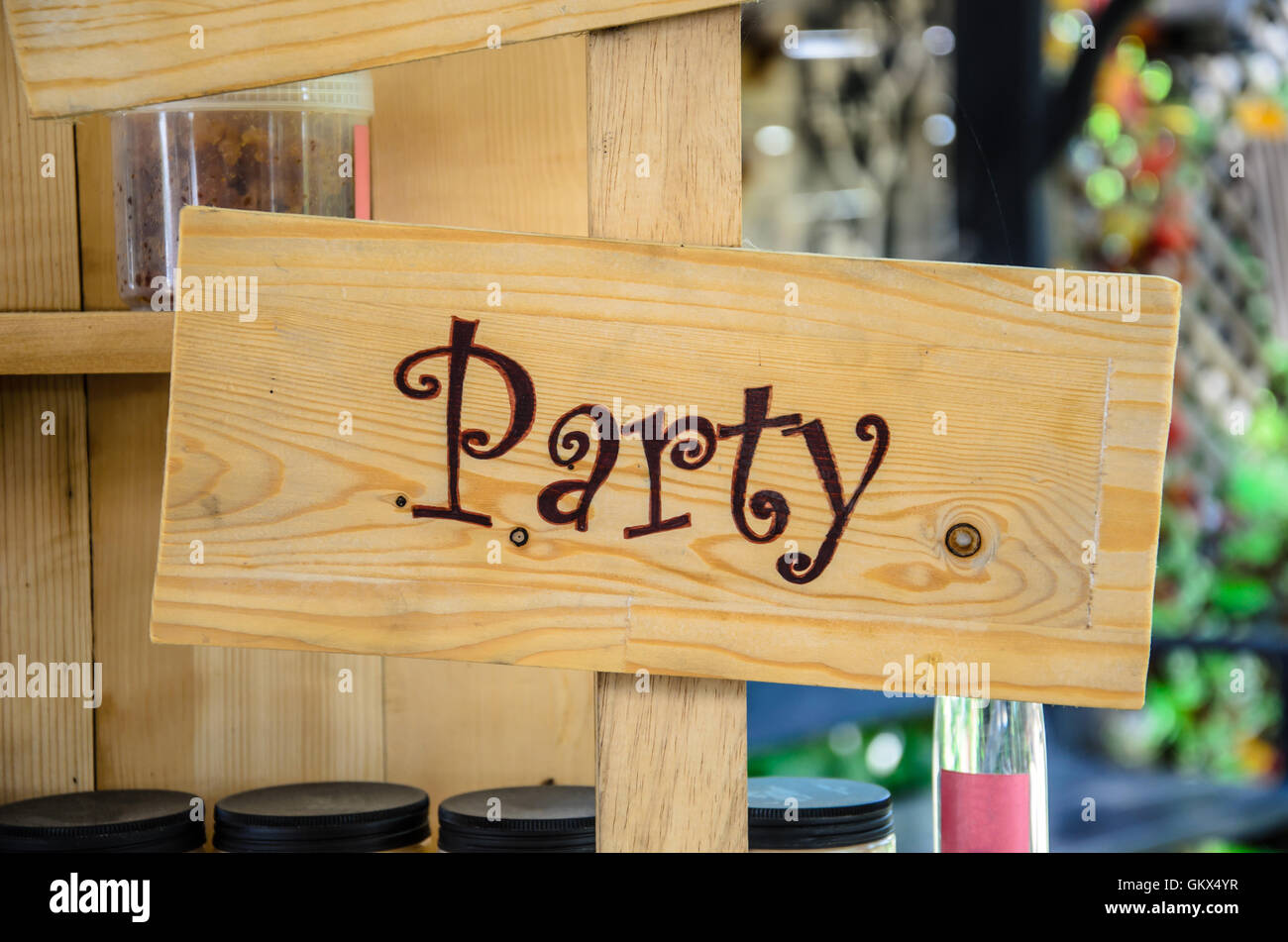 Private party sign hi-res stock photography and images - Alamy