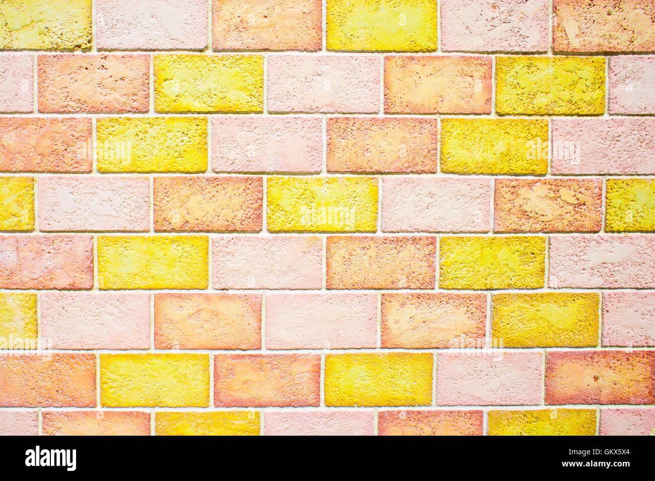 Colorful brick wall Stock Photo - Alamy