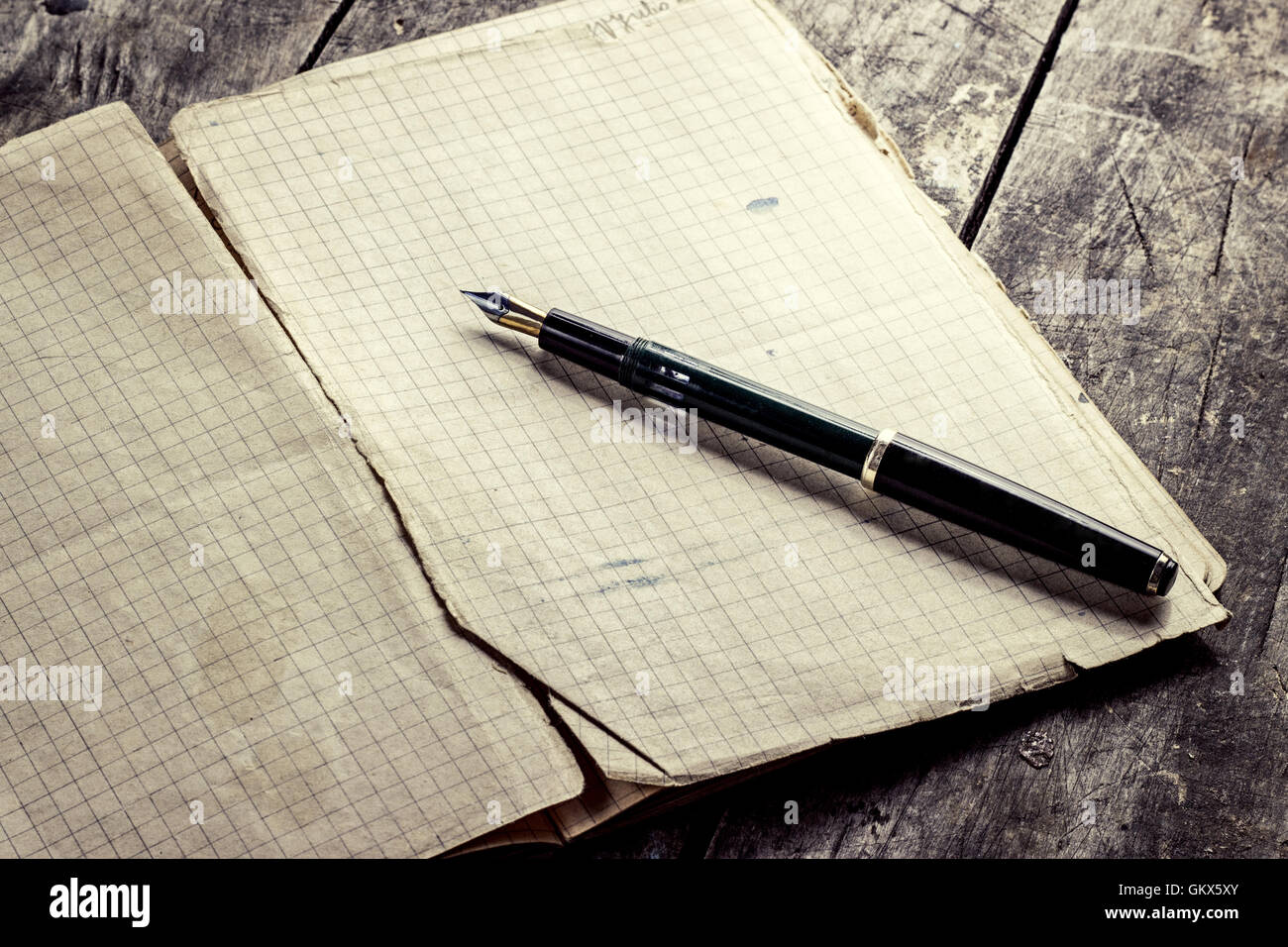 notebook and pen Stock Photo - Alamy