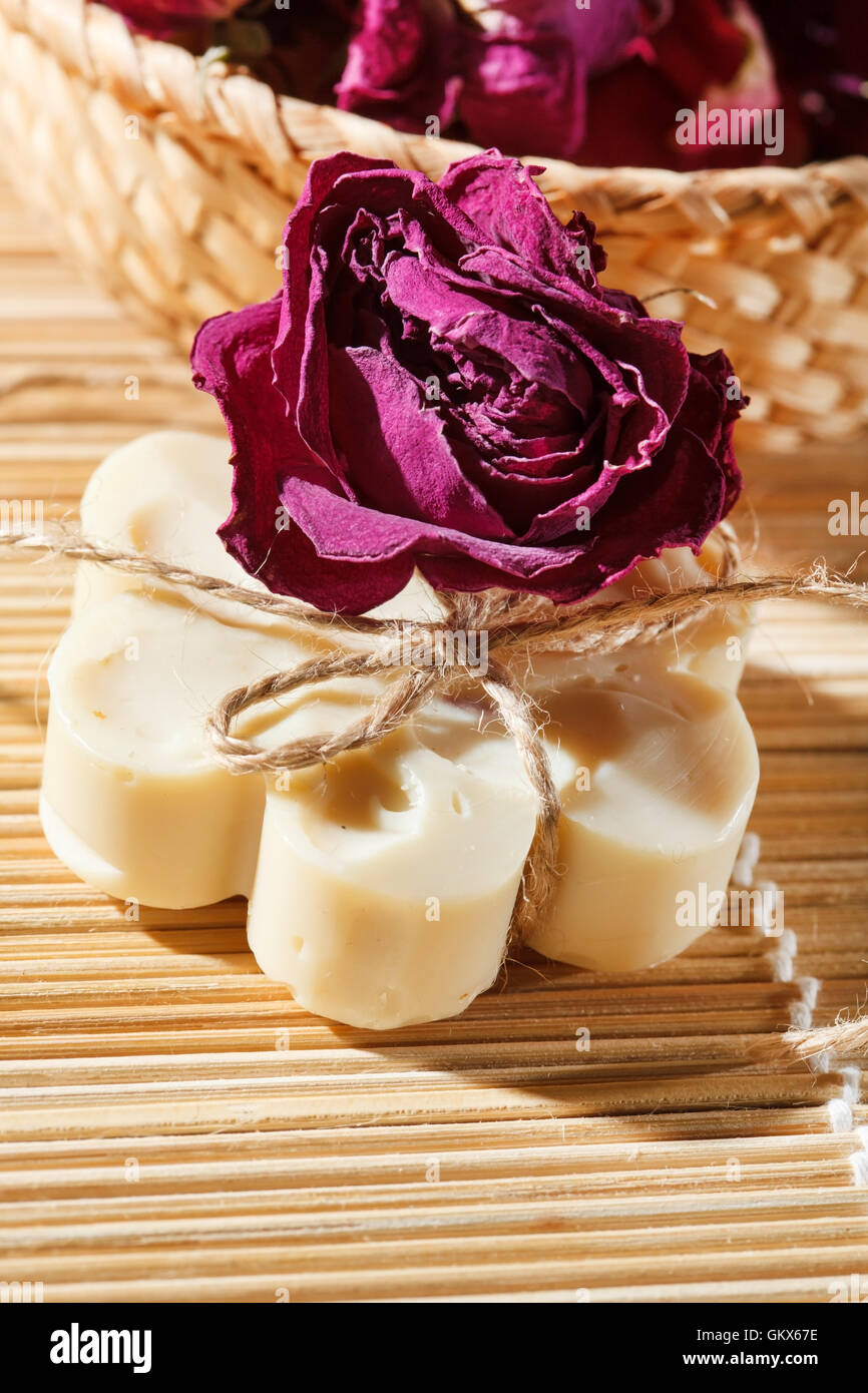 soap with roses Stock Photo - Alamy