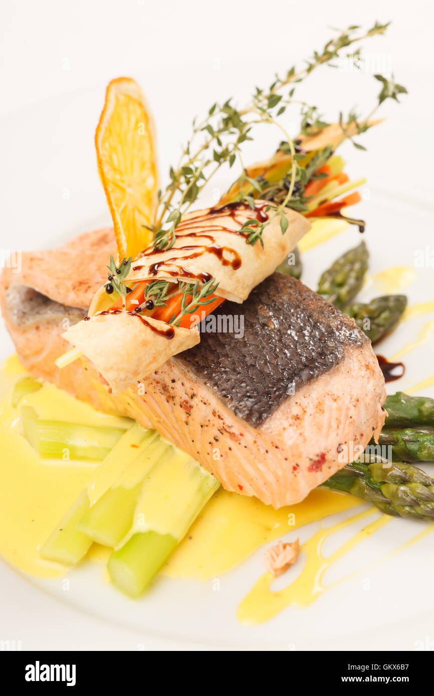 fish with sause Stock Photo - Alamy