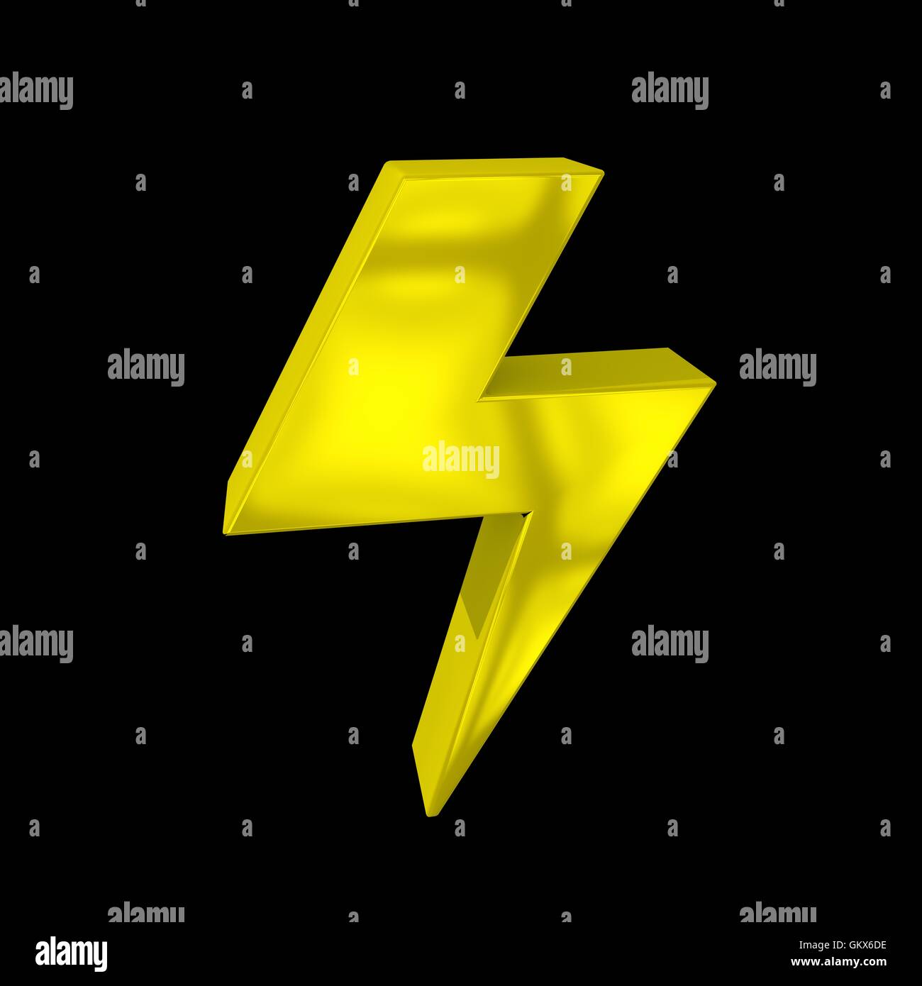 Electric Lightning Icon Stock Photo - Alamy