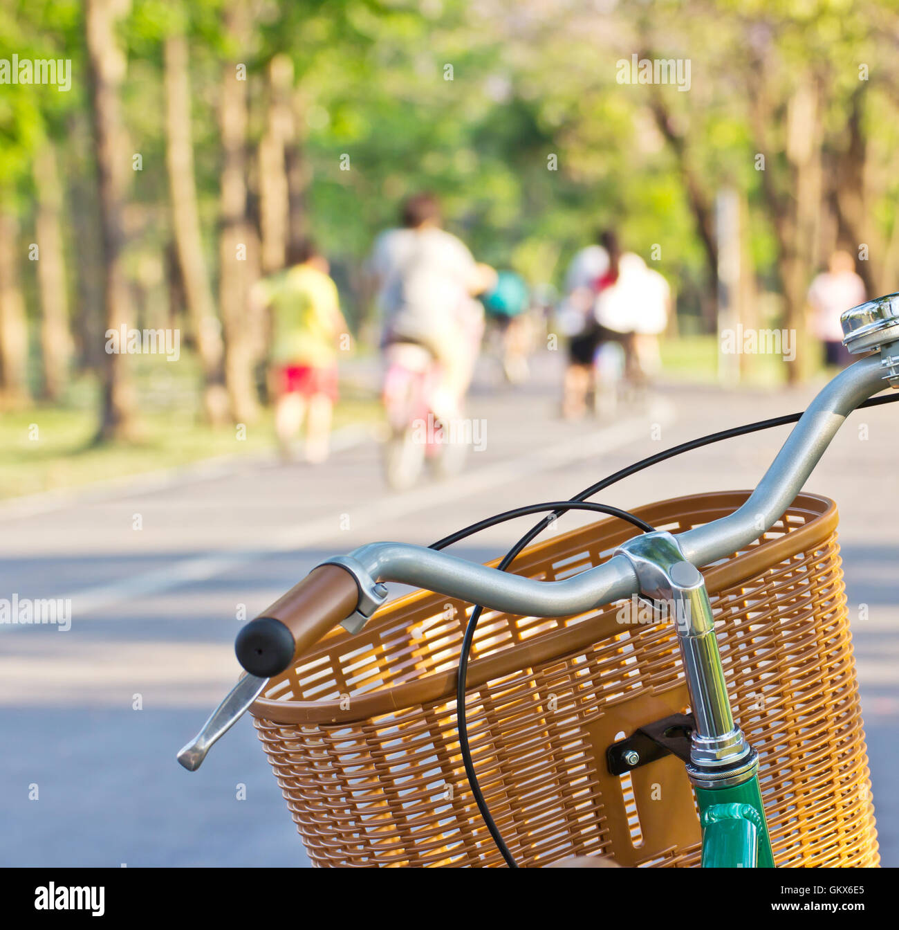 Bicycle in the park Stock Photo - Alamy