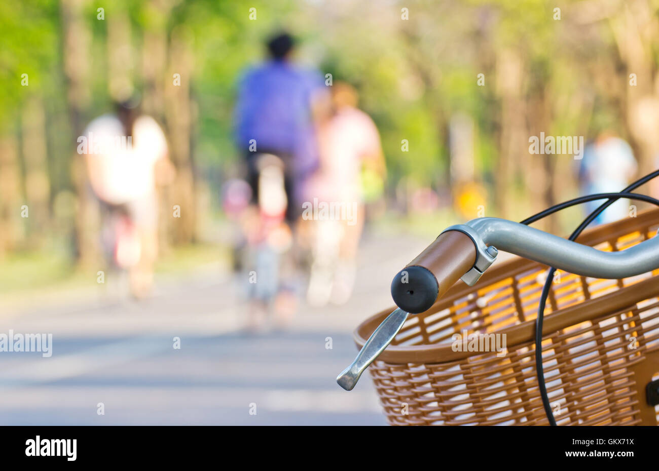 Bicycle in the park Stock Photo - Alamy