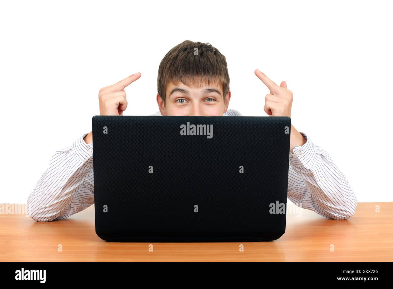 Middle finger teen hi-res stock photography and images - Alamy