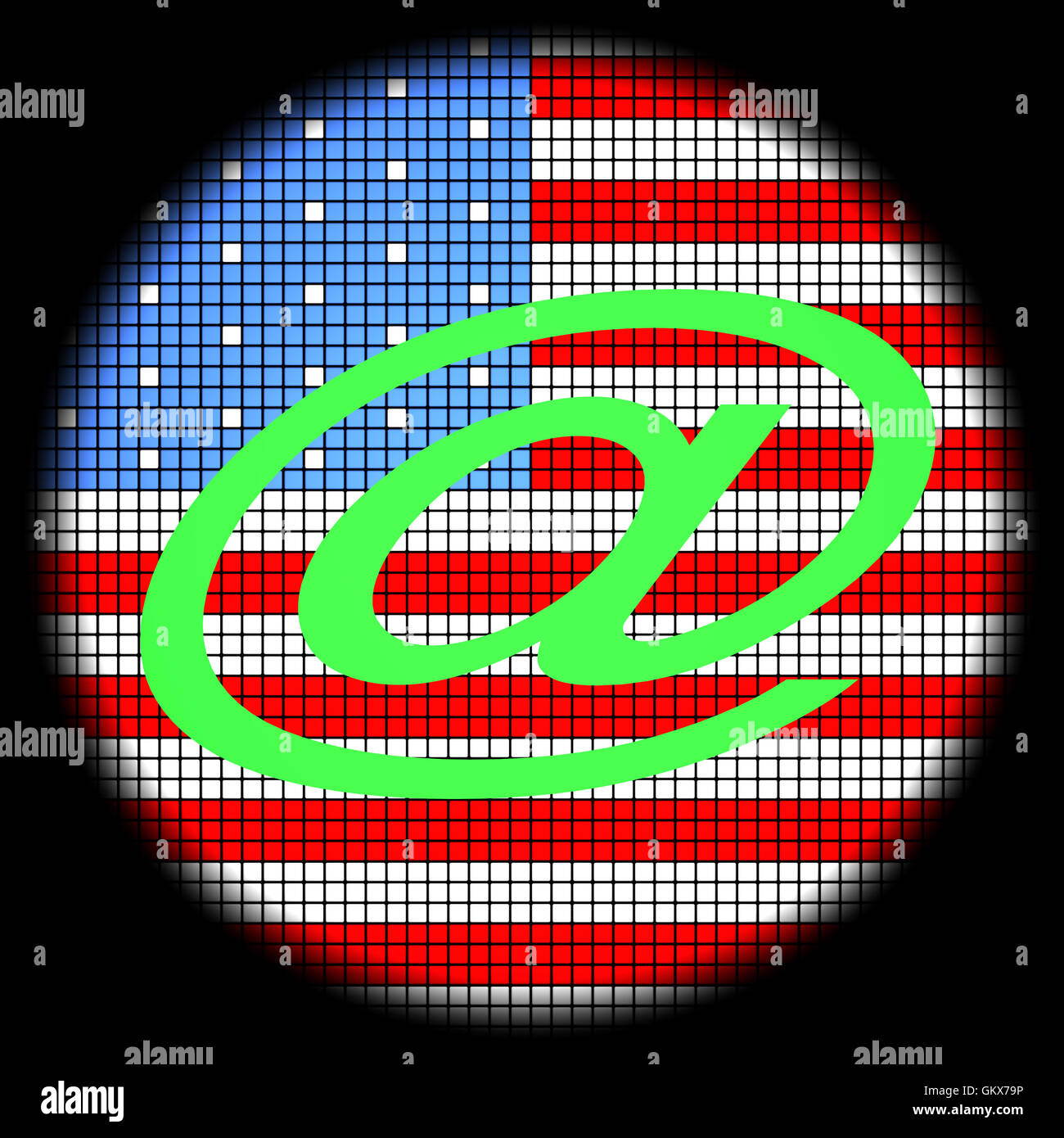 American usa america flag pictogram hi-res stock photography and images ...