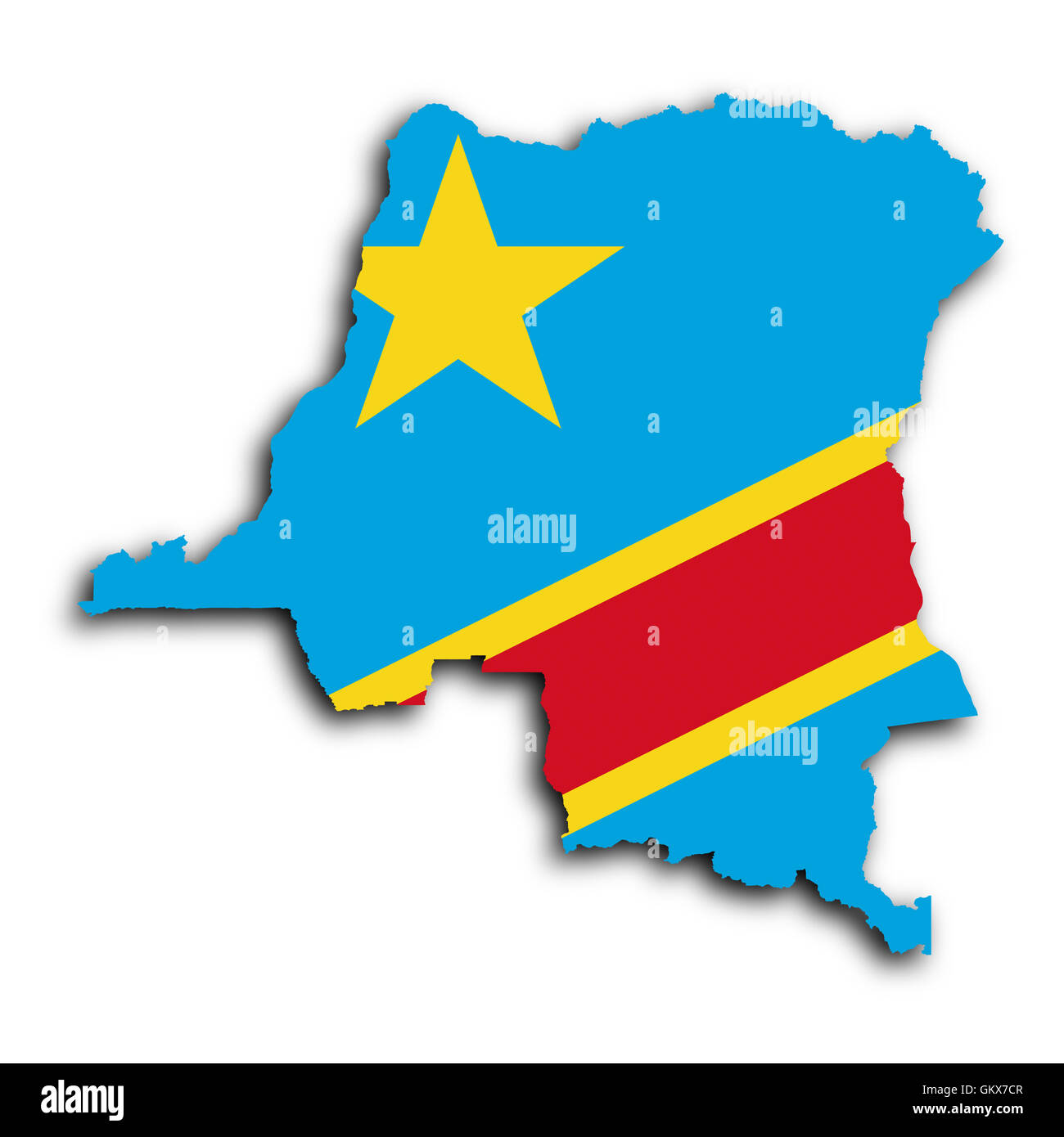 Map of Congo Stock Photo - Alamy