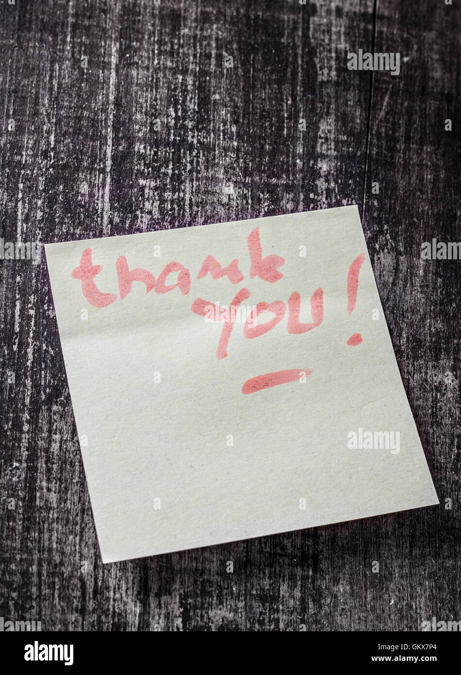 Sticky note thank you hi-res stock photography and images - Alamy