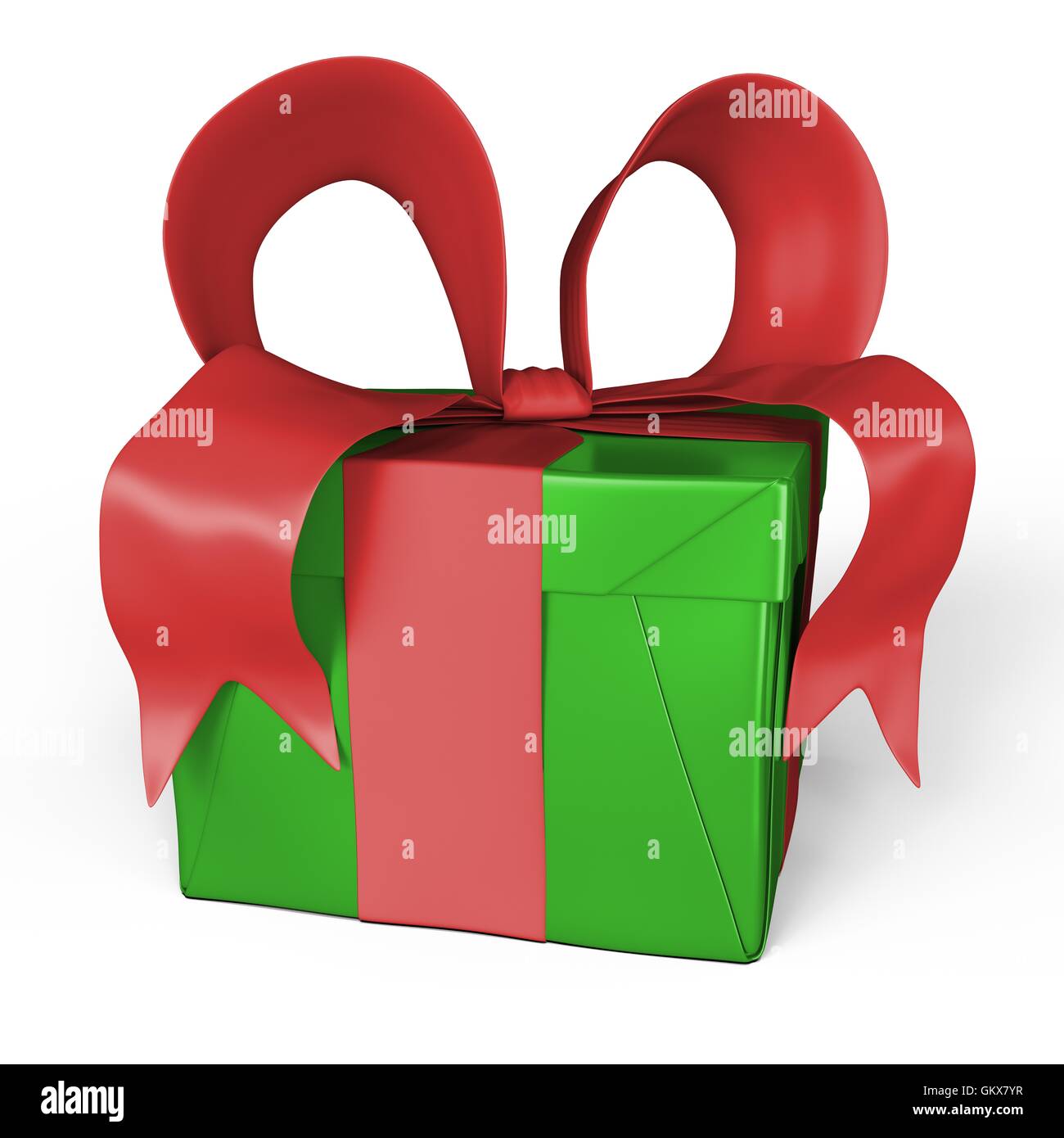 My gift in red and green Stock Photo - Alamy