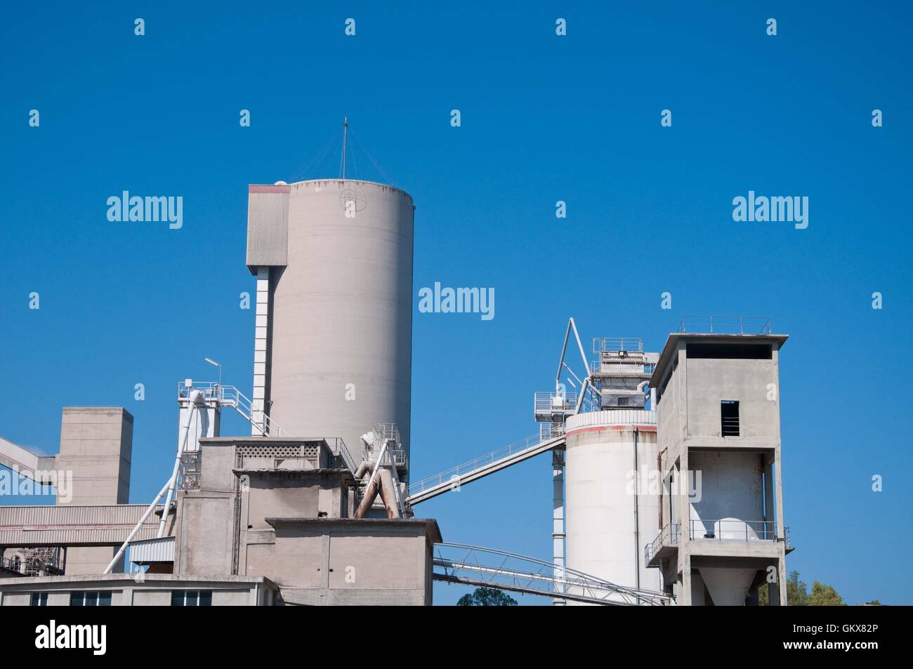 factory producing cement now disused Stock Photo - Alamy