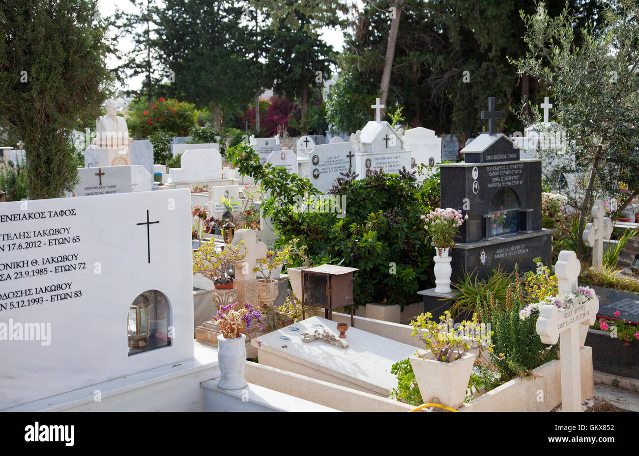 Cemetery Near Old Town in Paphos - Cyprus Stock Photo - Alamy