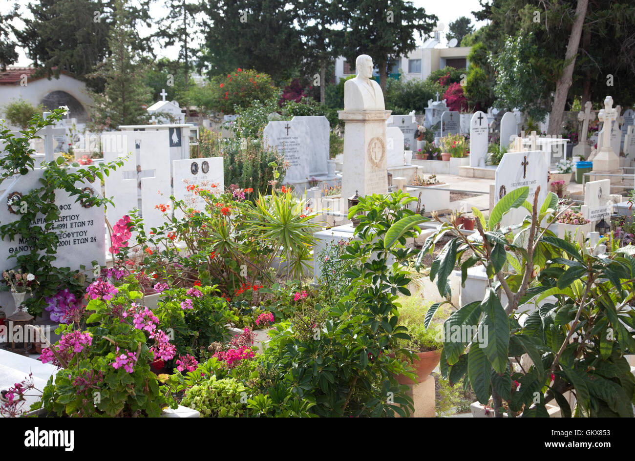 Cemetery Near Old Town in Paphos - Cyprus Stock Photo - Alamy