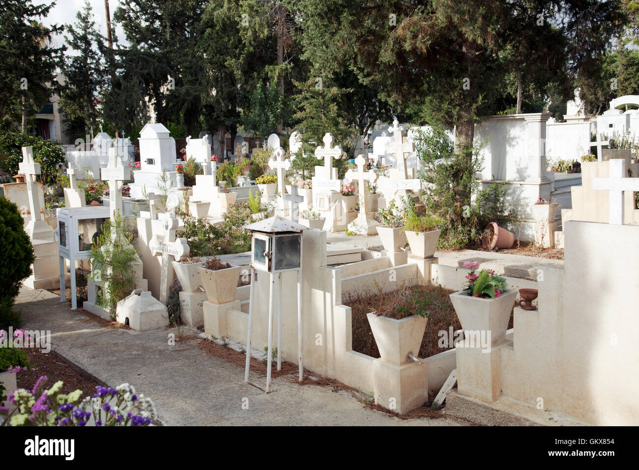 Cemetery Near Old Town in Paphos - Cyprus Stock Photo - Alamy