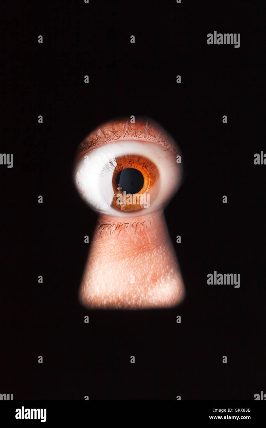 Looking through a keyhole hi-res stock photography and images - Alamy