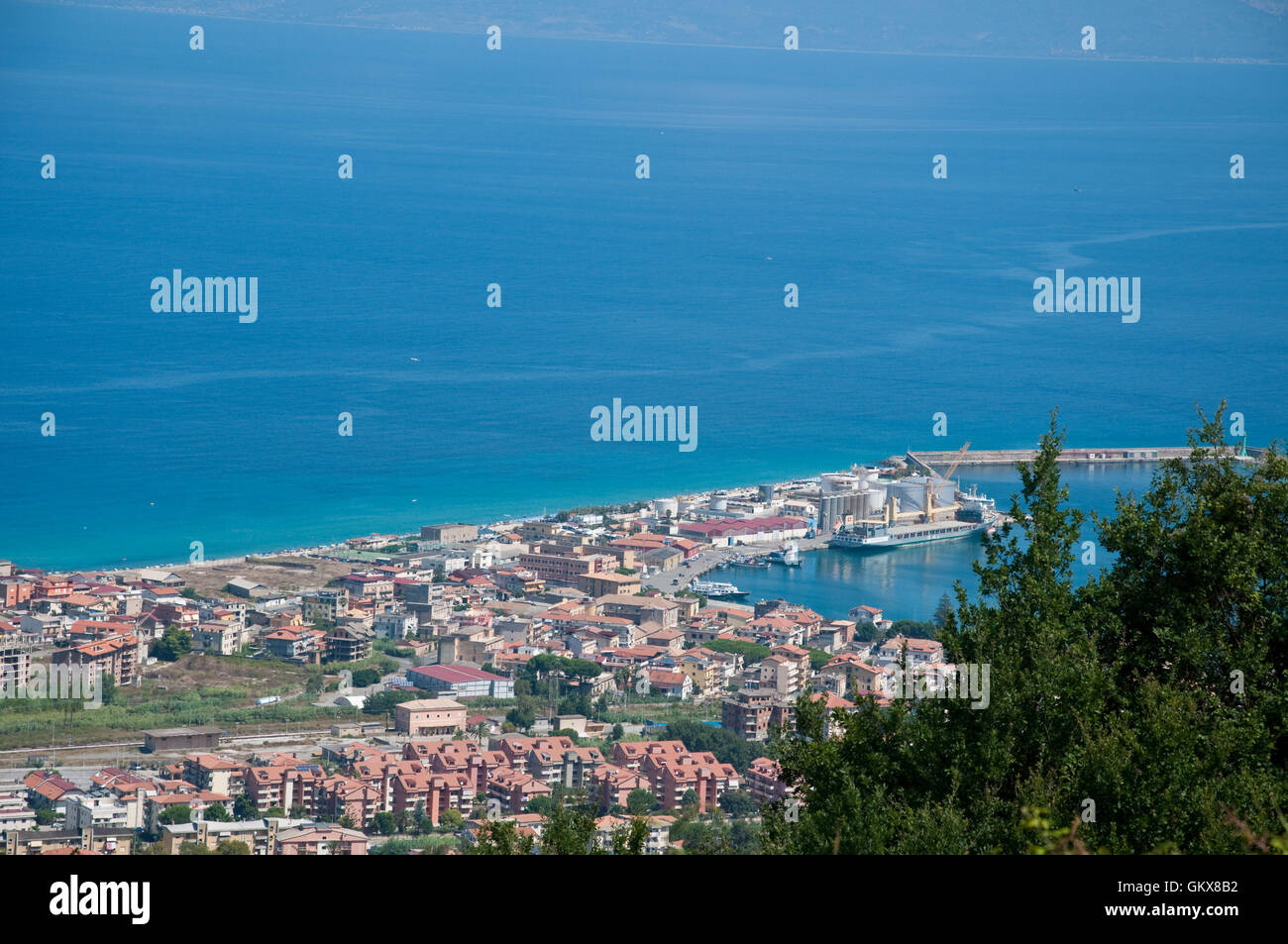 the beautiful city in Calabria vibo marina view from above,italy Stock ...