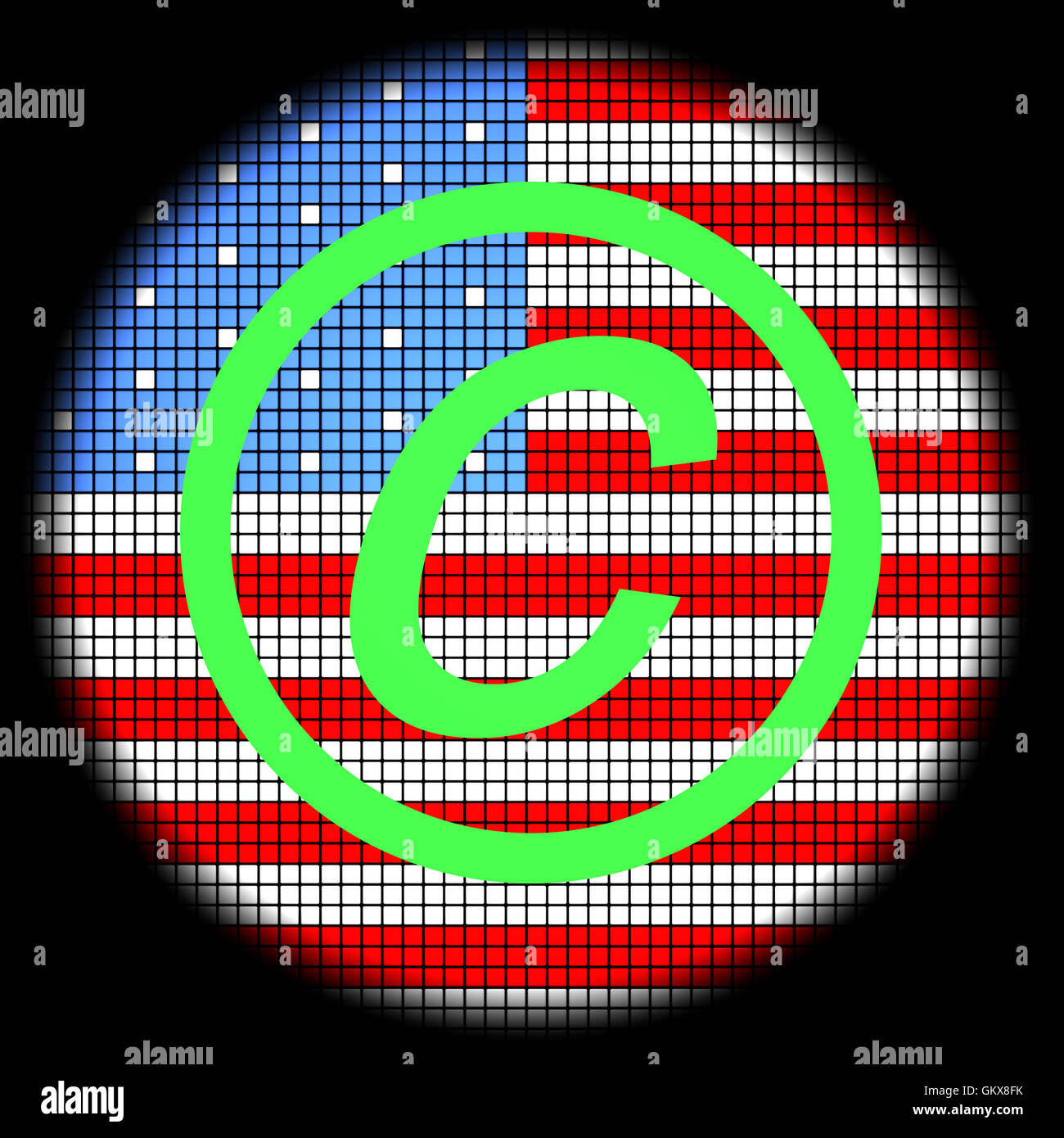 American usa america flag pictogram hi-res stock photography and images ...