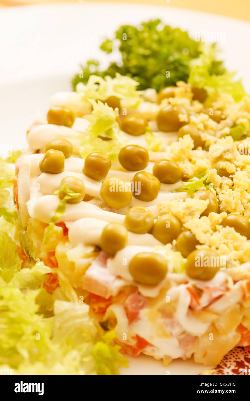 traditional Russian salad Stock Photo - Alamy