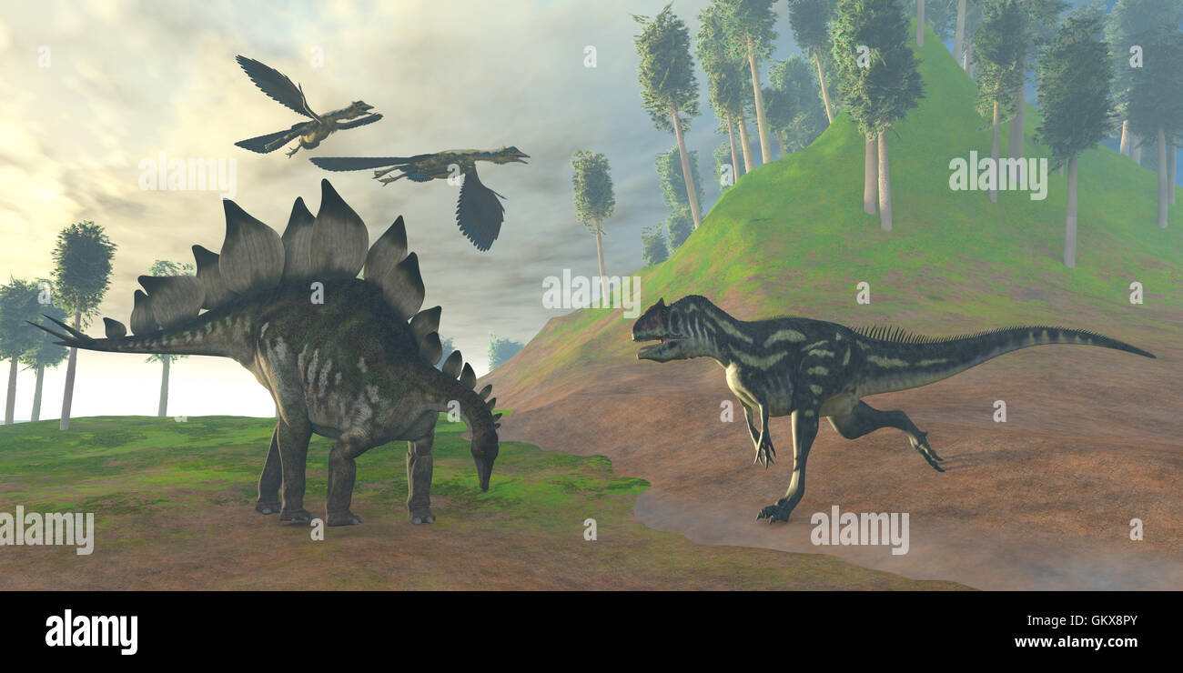 Allosaurus hunt hi-res stock photography and images - Alamy