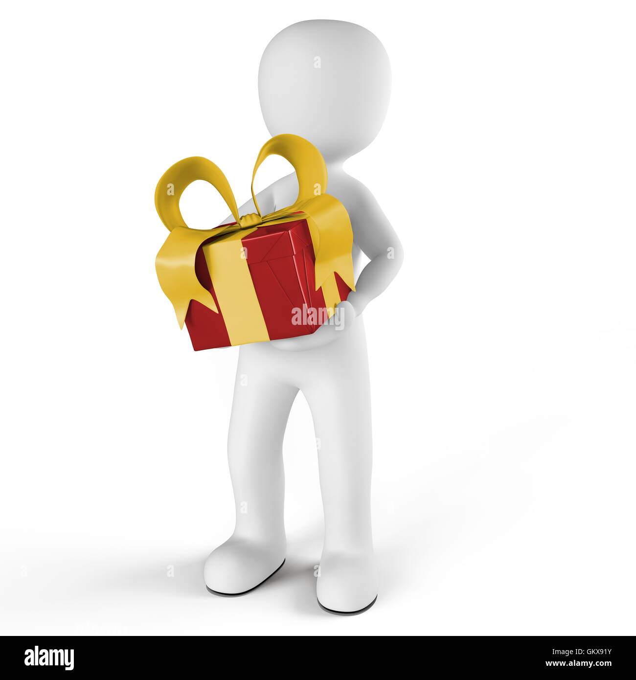 My gift in red and yellow Stock Photo - Alamy