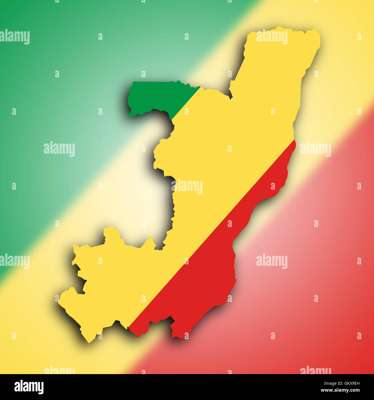 Map of Congo Stock Photo - Alamy