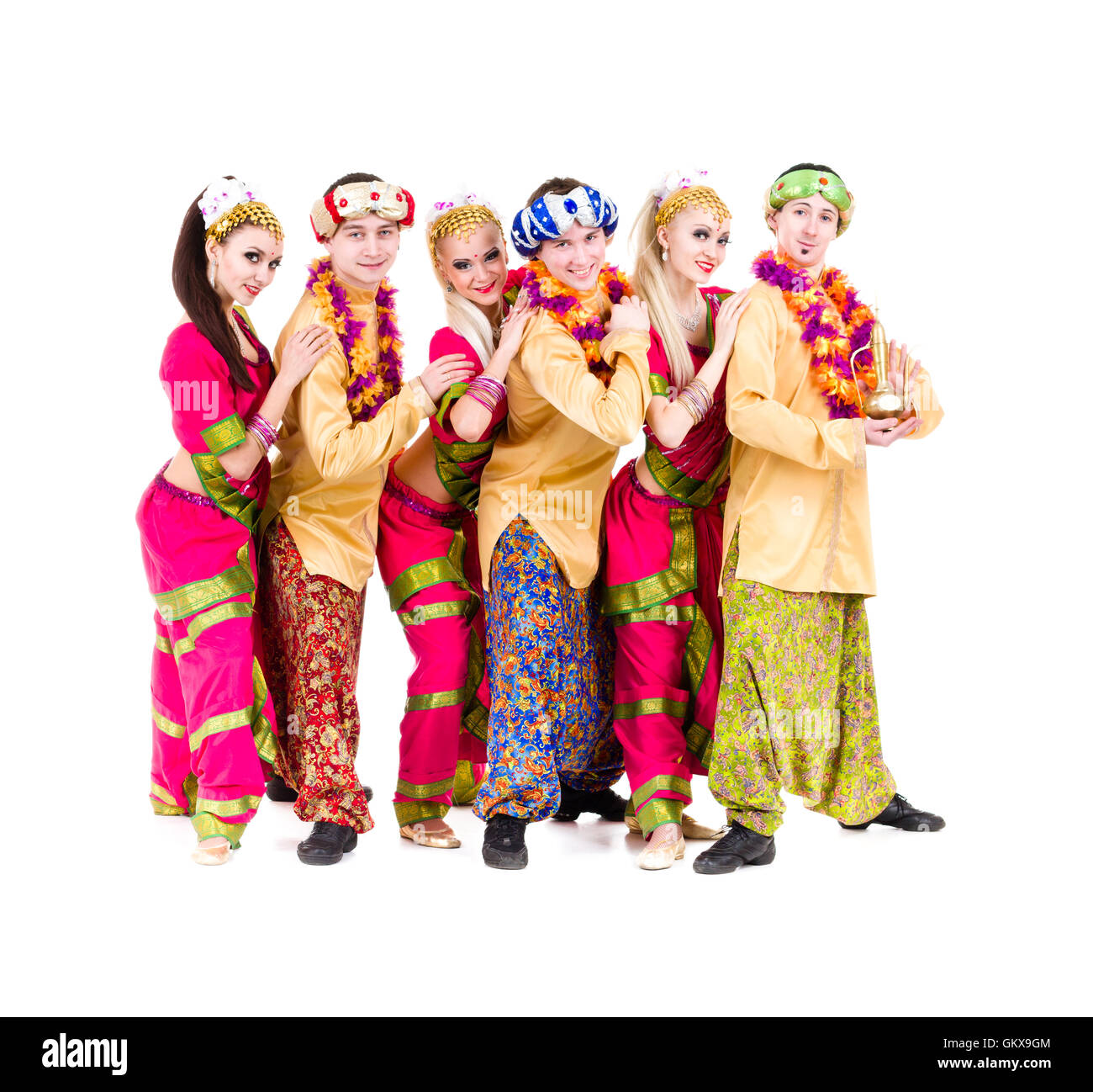 dancers dressed in Indian costumes posing Stock Photo - Alamy