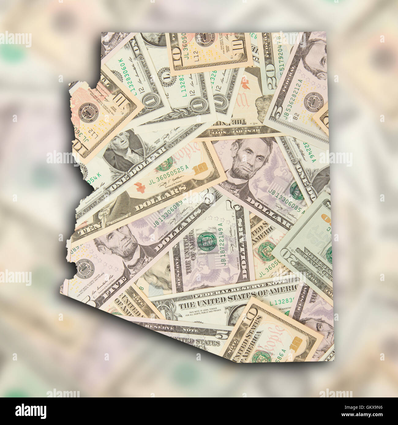 Arizona relief map hi-res stock photography and images - Alamy