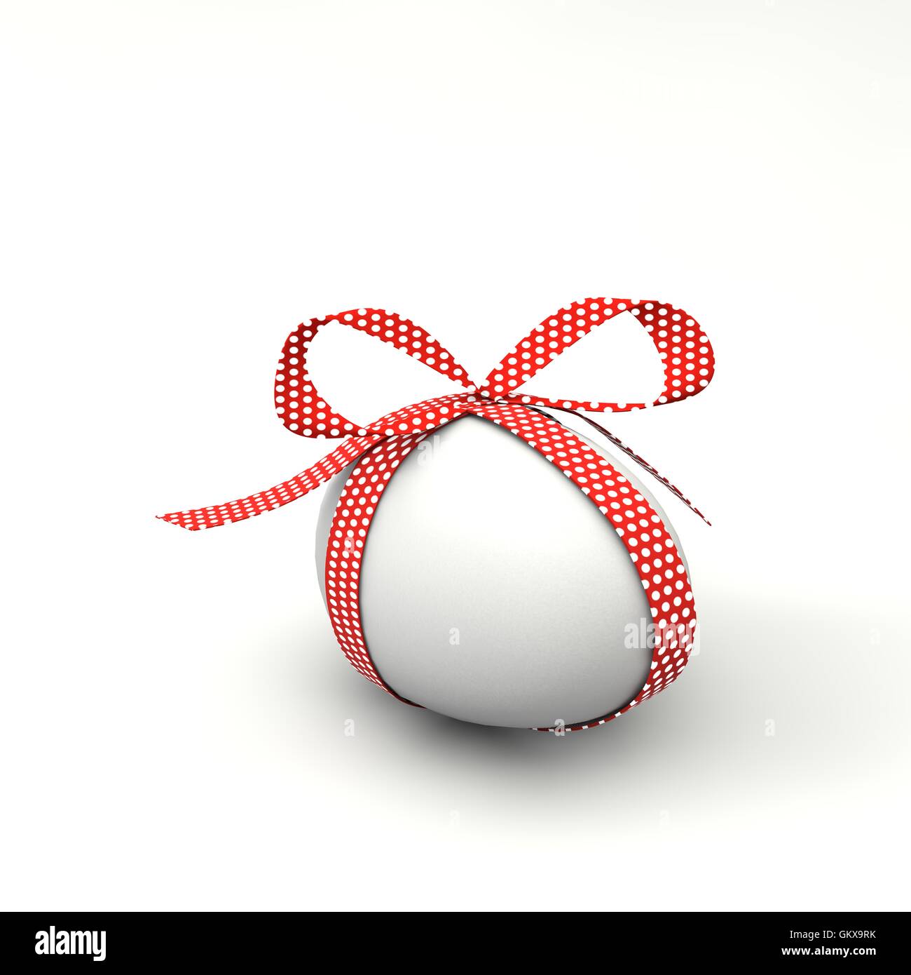 Easter egg with bow Stock Photo - Alamy