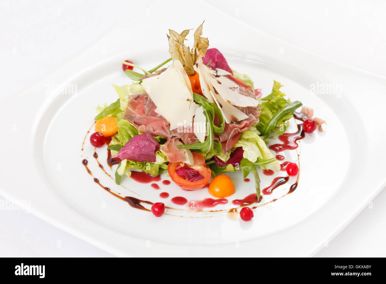 salad with beef Stock Photo - Alamy