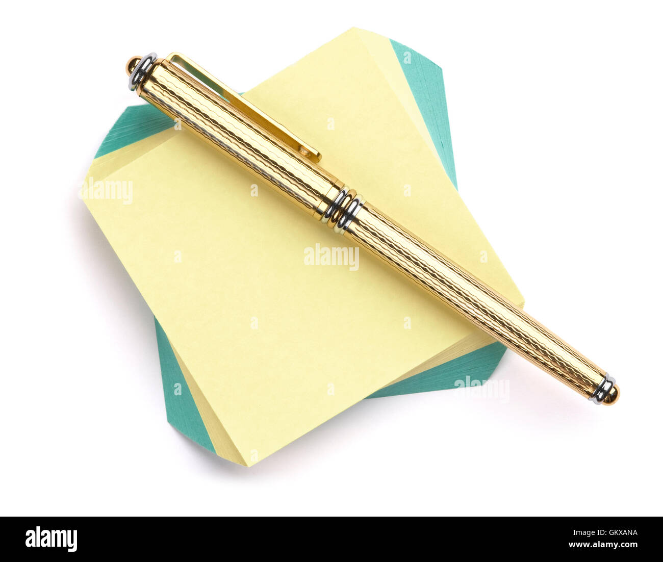 Gold notes Cut Out Stock Images & Pictures - Alamy