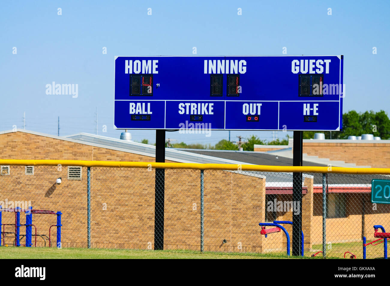 Baseball scoreboard hi-res stock photography and images - Alamy