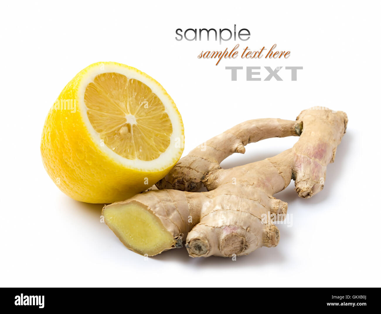 Ginger and lemon Stock Photo - Alamy