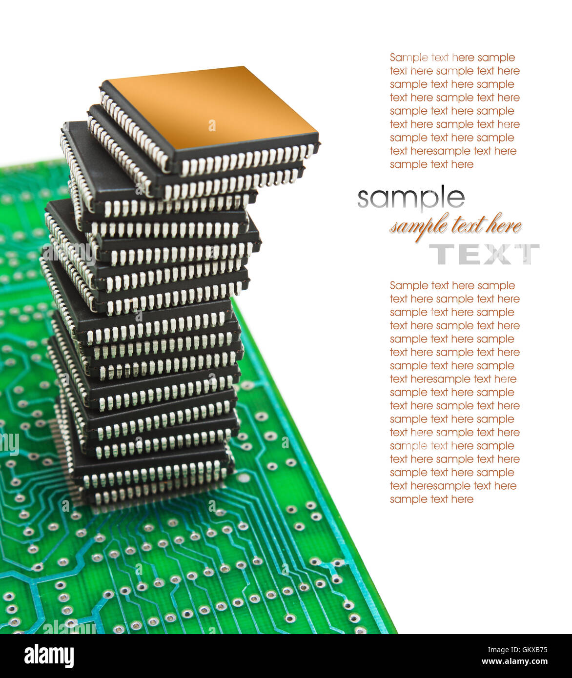 chip on the board Stock Photo - Alamy