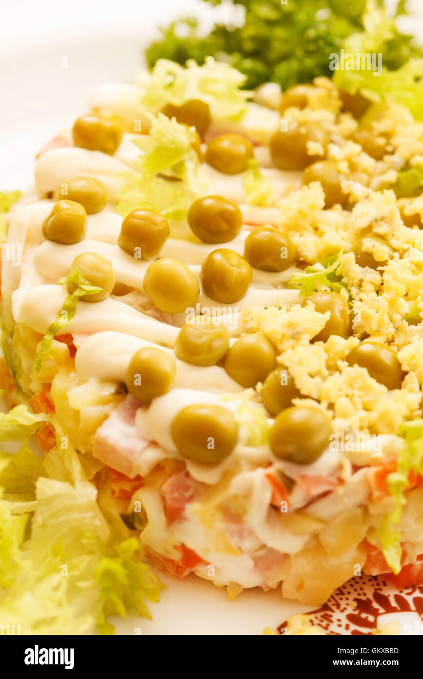 traditional Russian salad Stock Photo - Alamy