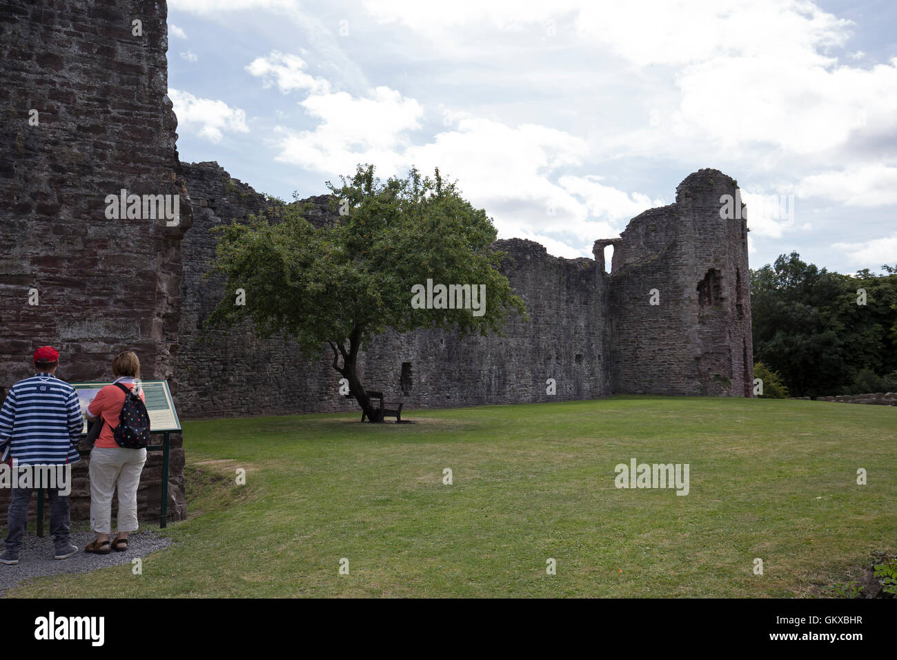 Monmouth Castle in Wales Stock Photo - Alamy