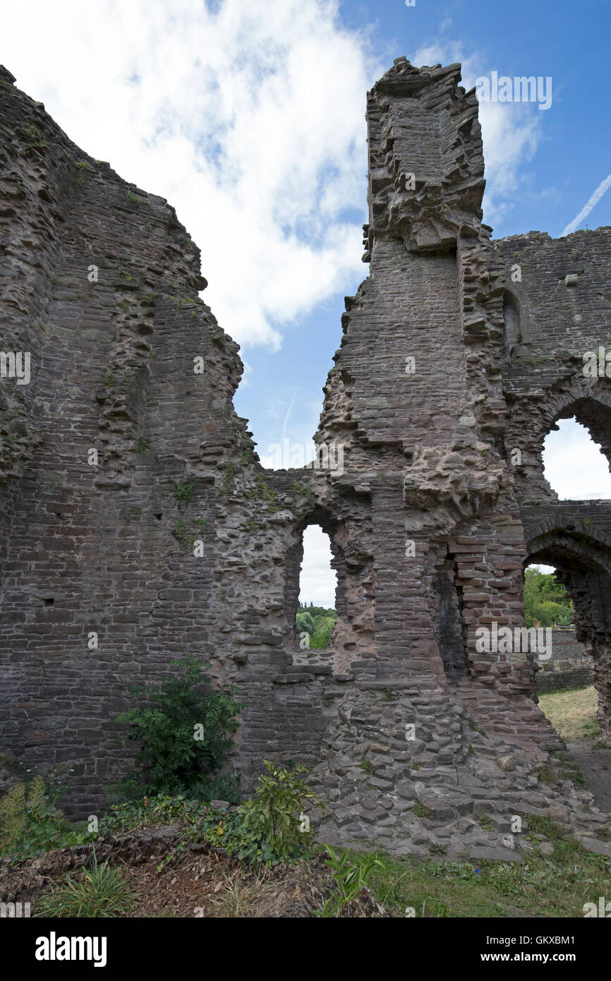 Monmouth Castle in Wales Stock Photo - Alamy