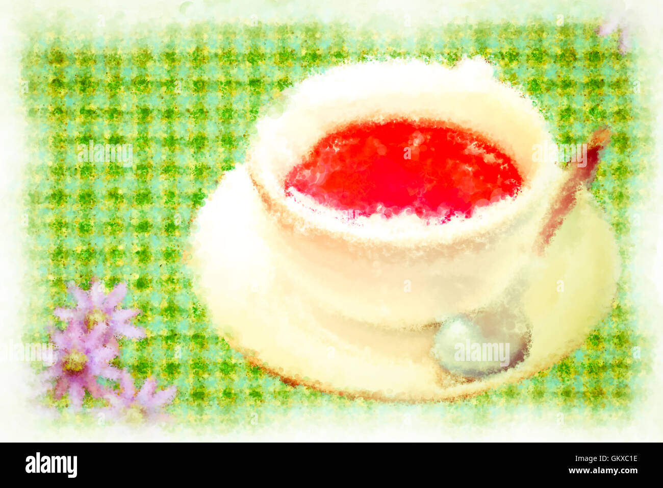 Afternoon tea painting hi-res stock photography and images - Alamy